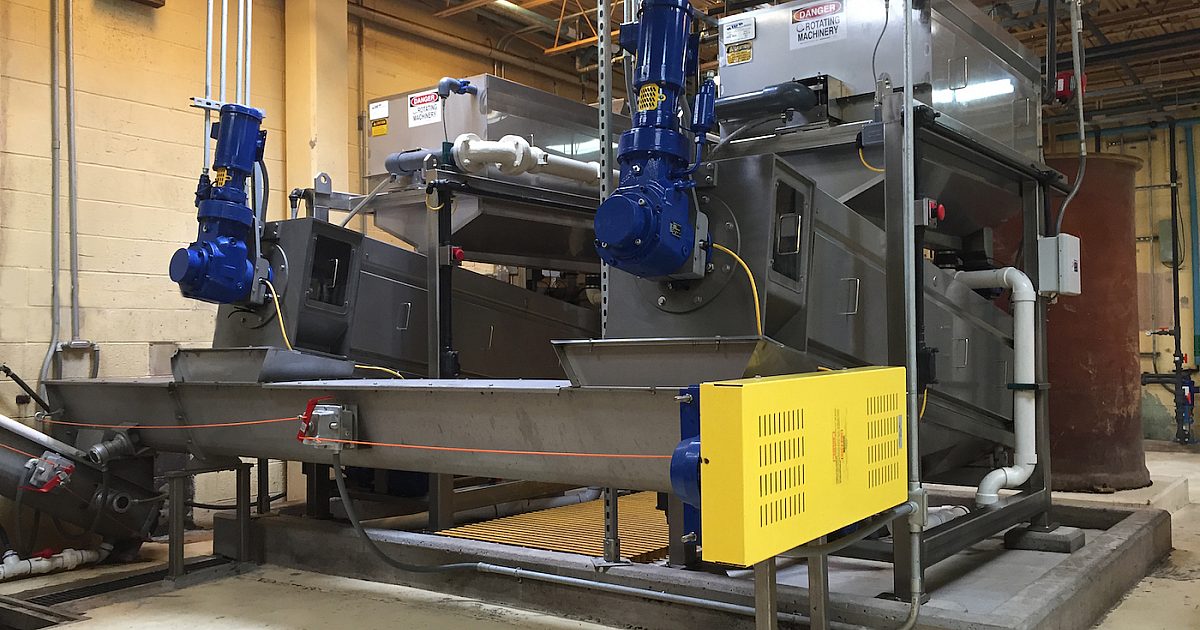 BDP Screw Press Increases Cake Solids for… | Treatment Plant Operator
